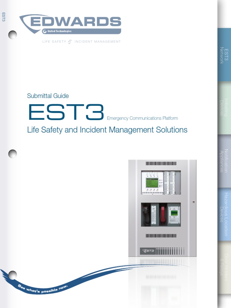 E85010-0099 - EST3 Submittal Guide | PDF | Detector (Radio) | Computer ...