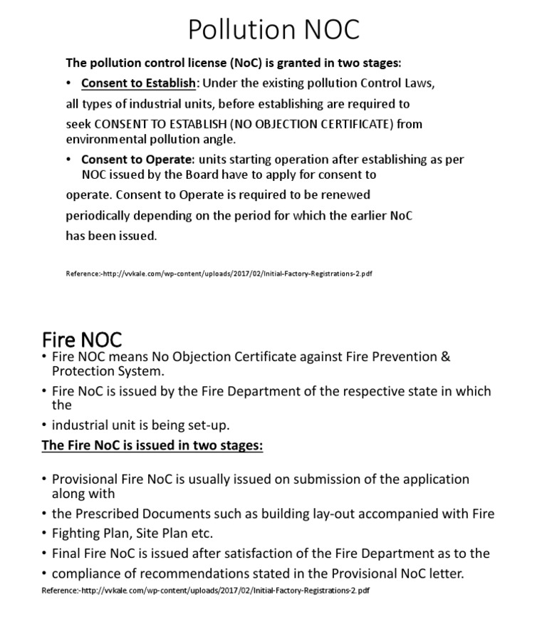 Pollution Noc: The Pollution Control License (Noc) Is Granted in Two ...