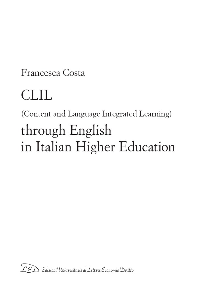 CLIL Through English | PDF | Second Language | Teachers