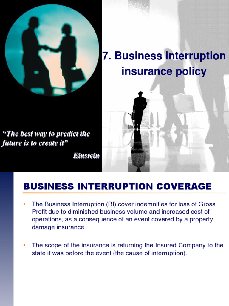 Business Interruption Insurance Policy PDF | PDF