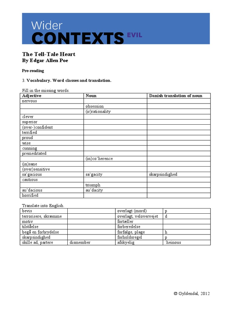 The Tell-Tale Heart: by Edgar Allen Poe | PDF | Dr. Jekyll And Mr. Hyde ...