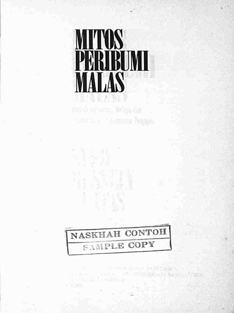 Mitos Pribumi Malas PDF | PDF