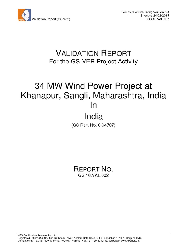 34 MW Wind Power Project | PDF | Clean Development Mechanism ...