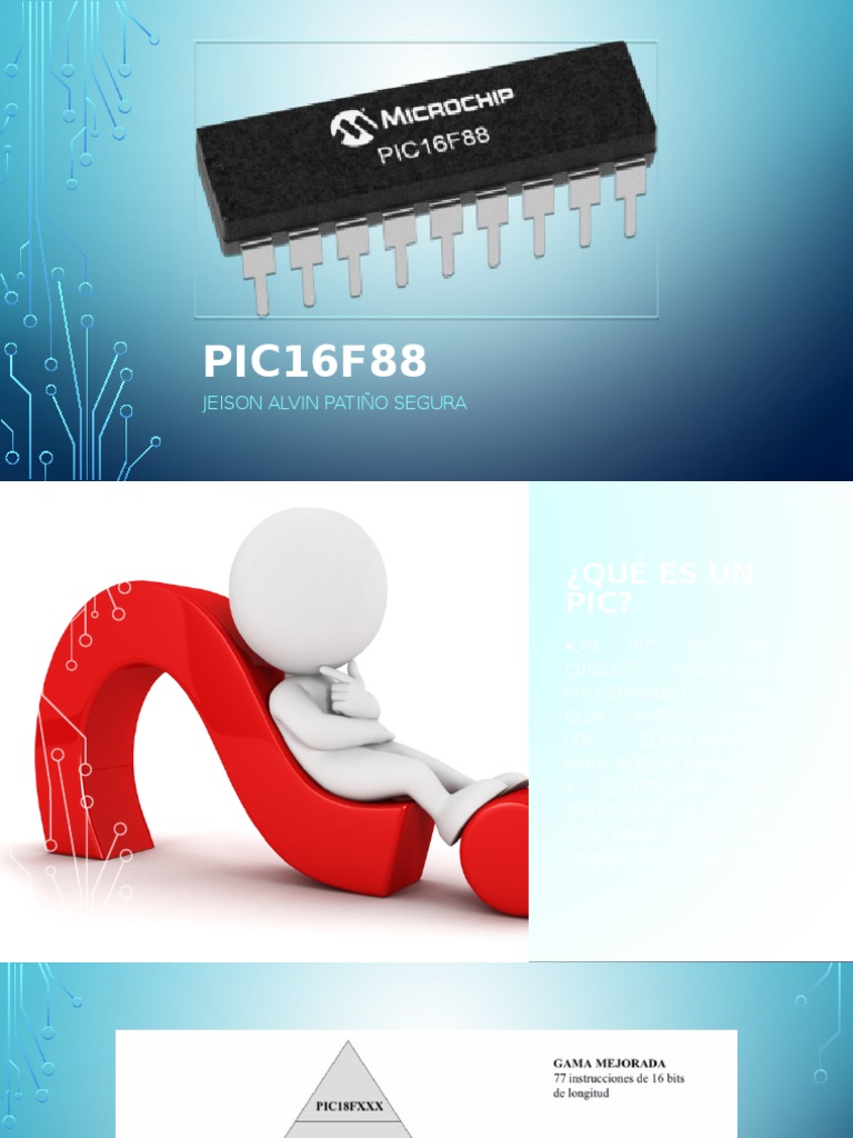 PIC16F88 | PDF | Microcontrolador | Ingeniería Informática