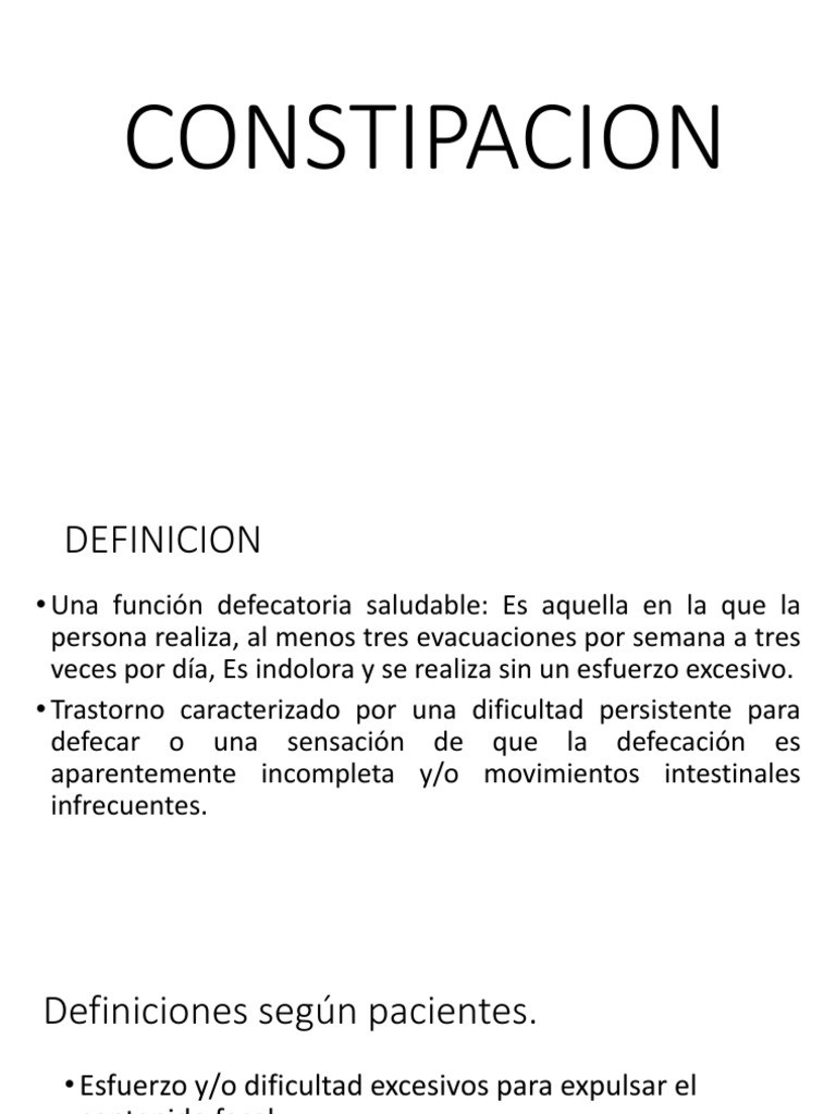3 Constipacion | PDF | Estreñimiento | Gastroenterología