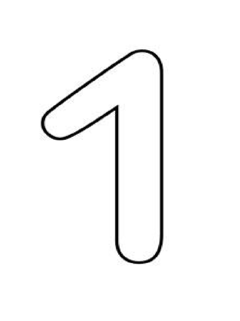 Número 1 para Rellenar | PDF