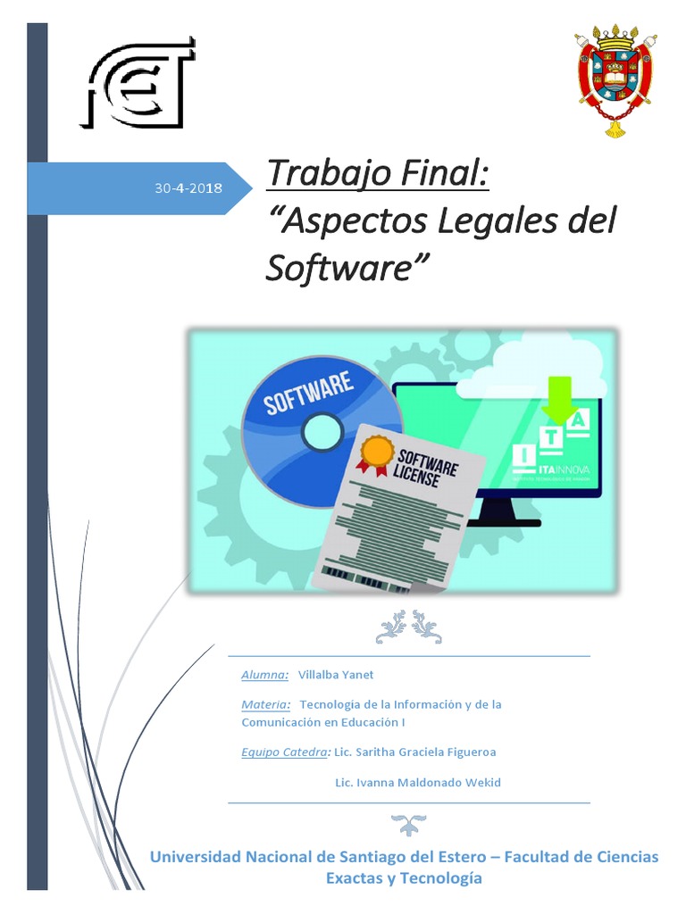 Aspectos Legales Del Sotfware | PDF | Software libre | Software propietario