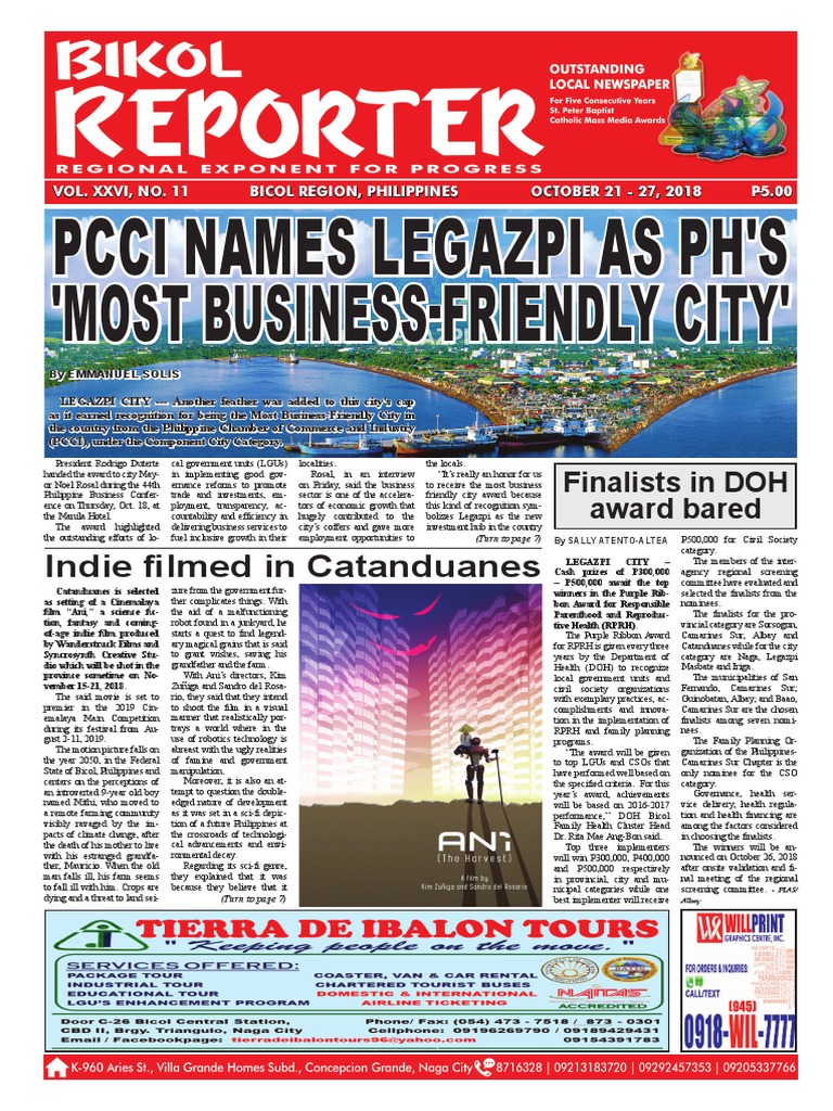 Bikol Reporter October 21 - 27, 2018 Issue | PDF | Poverty | Poverty ...