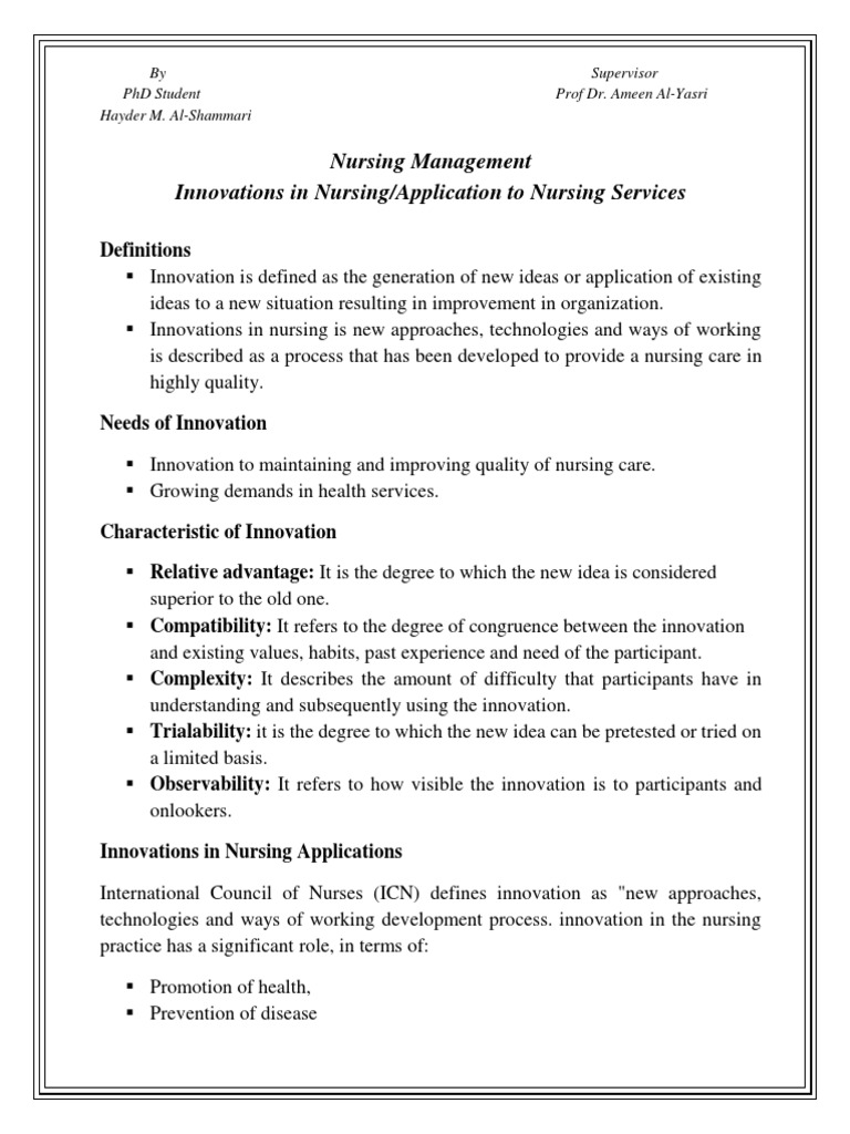 Nursing Management | PDF | Nursing | Health Informatics