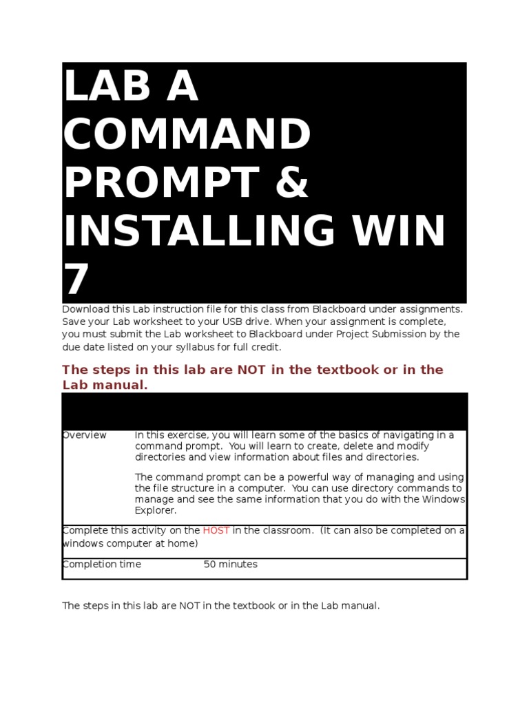Navigating the File System Using Command Prompt: An Introduction to ...