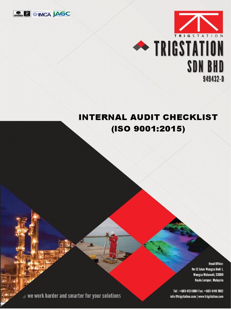 Internal Audit Checklist (Updated) | PDF | Quality Management | Quality ...
