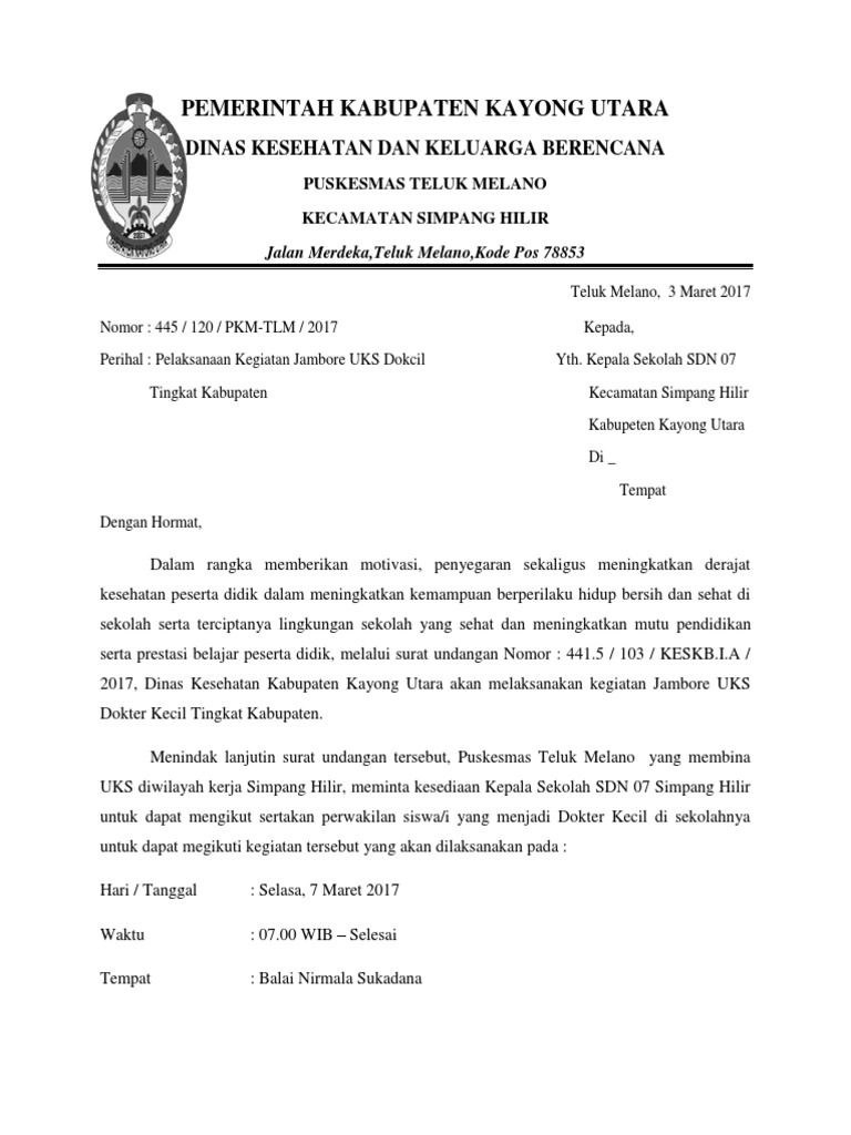 Surat Undangan Utk Peserta Dokcil N KKR | PDF
