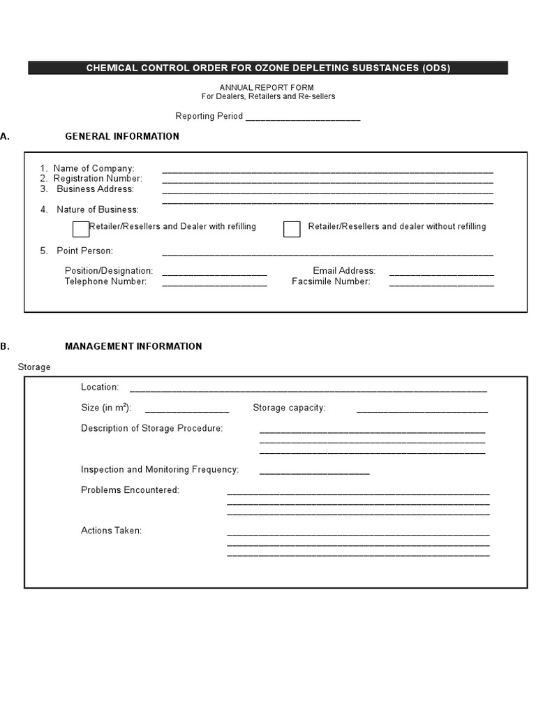 Annual Report Form - Ods | Download Free PDF | Business | Economies