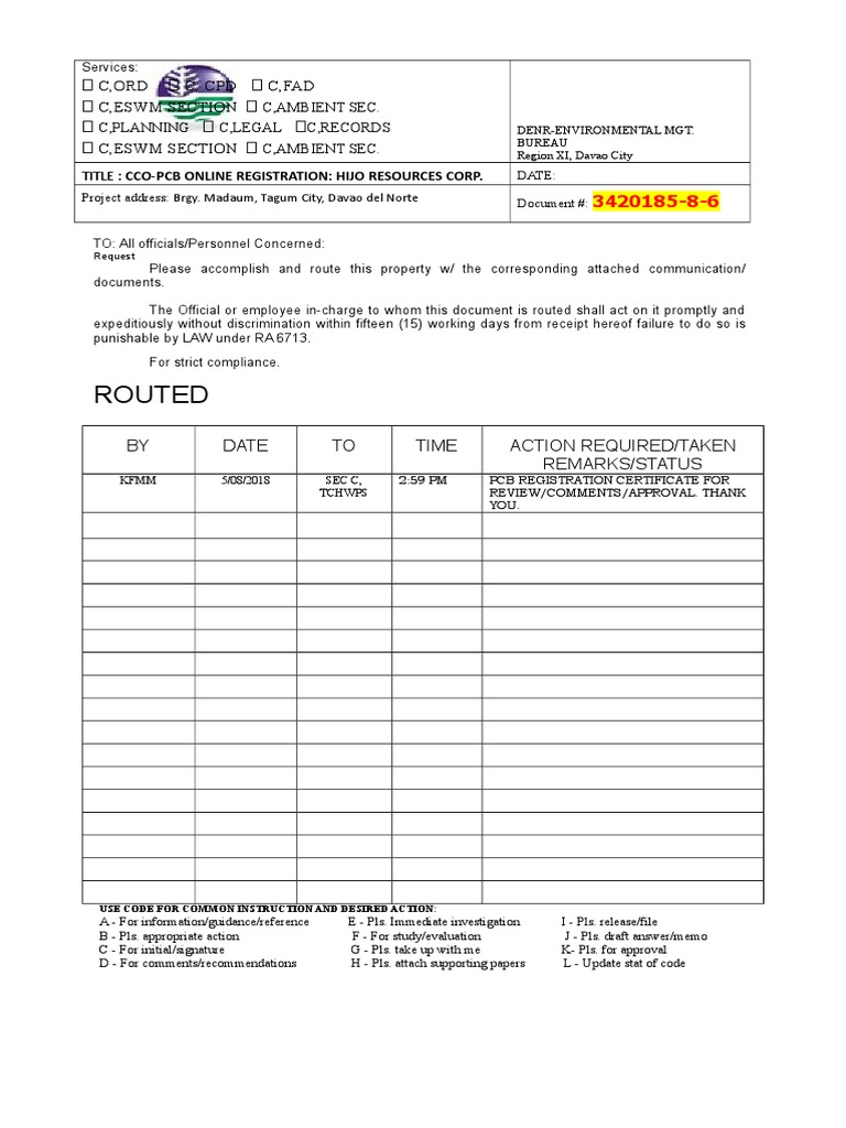 Routing Slip | Download Free PDF | Social Institutions | Social Science