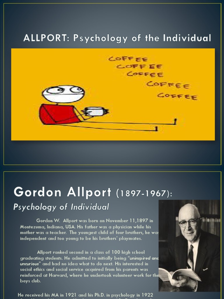 Allport's Trait Theory Explained | PDF | Motivation | Motivational