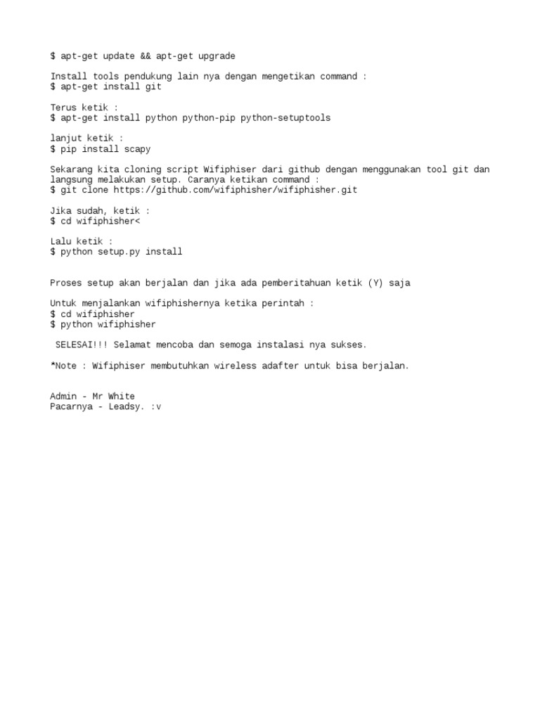 Cara Hack Wifi in Termux | PDF