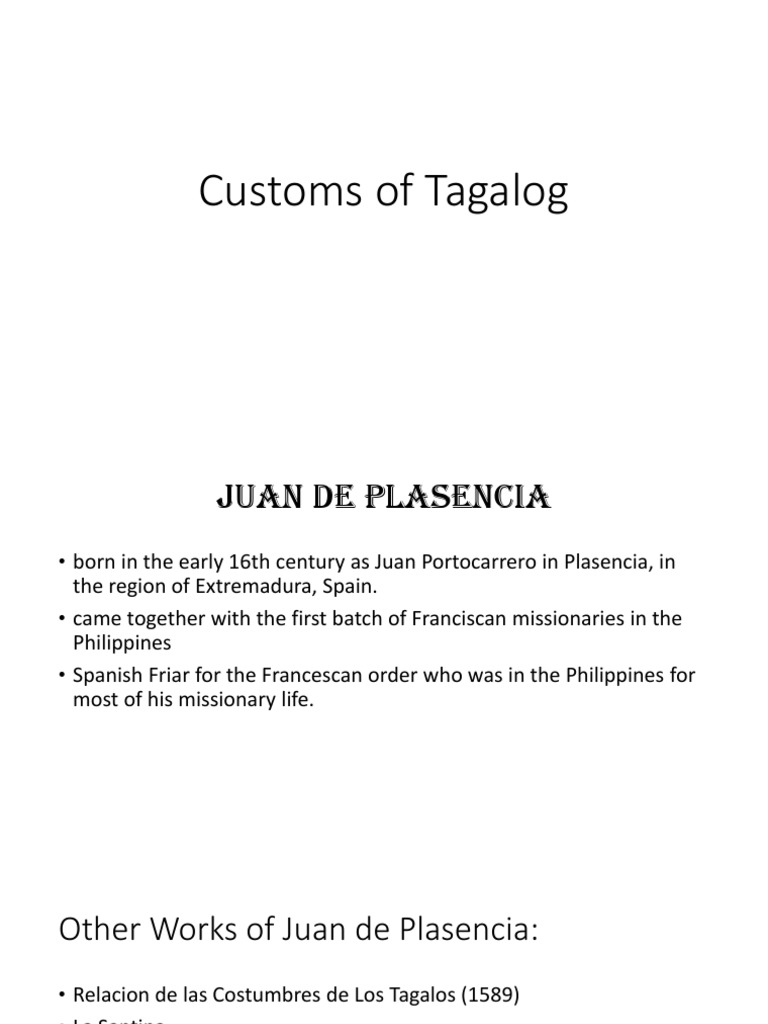 Customs and Caste of the Tagalogs | PDF | Social Science | History