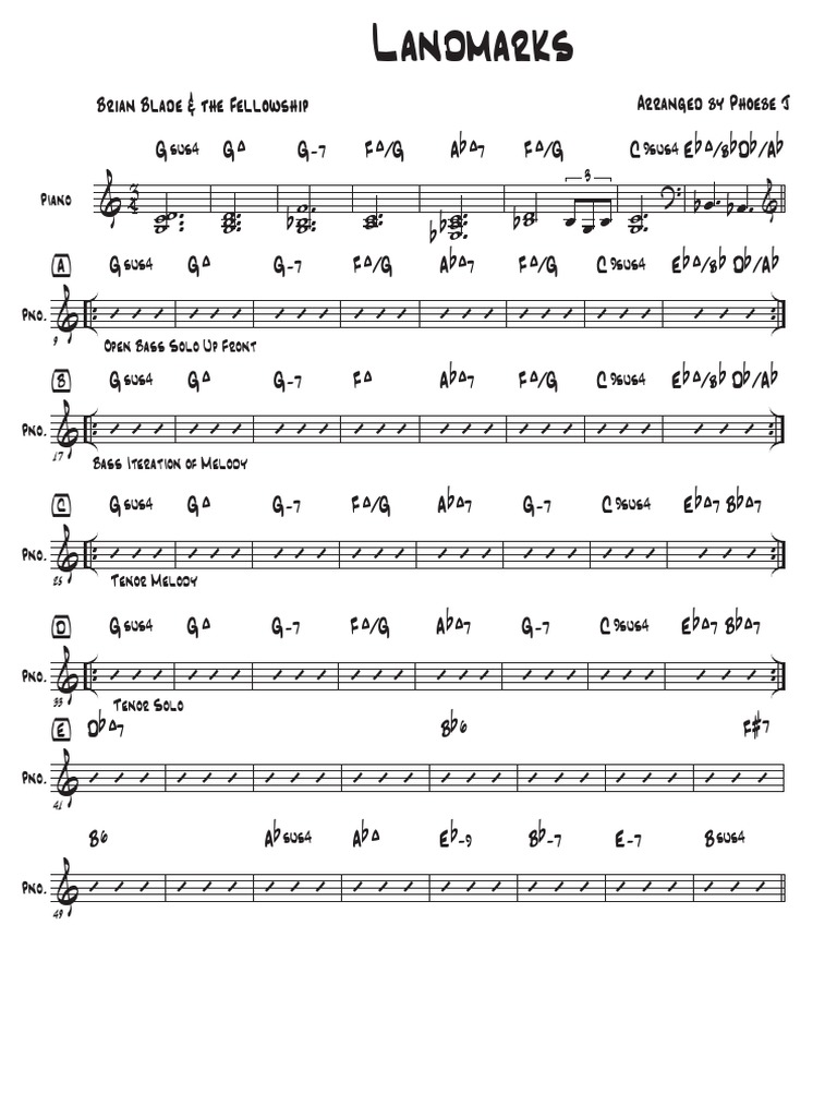 Landmarks - Piano | PDF | Music Theory | Musicology