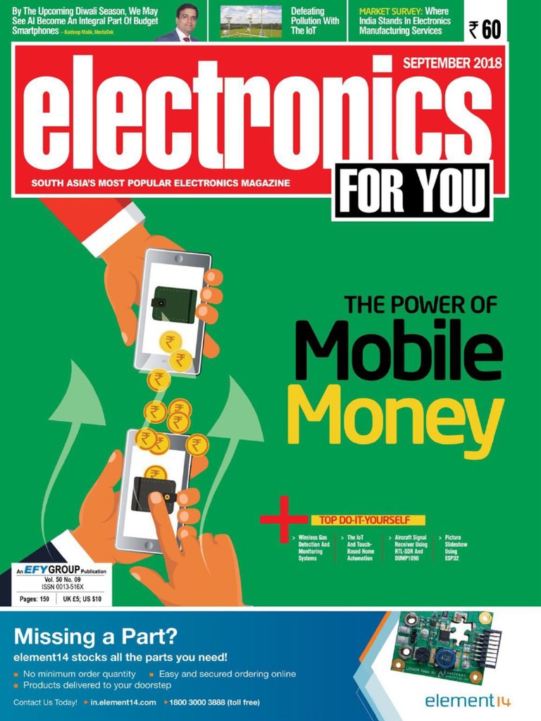 Electronics For You September 2018 | PDF | Bluetooth | Amplifier