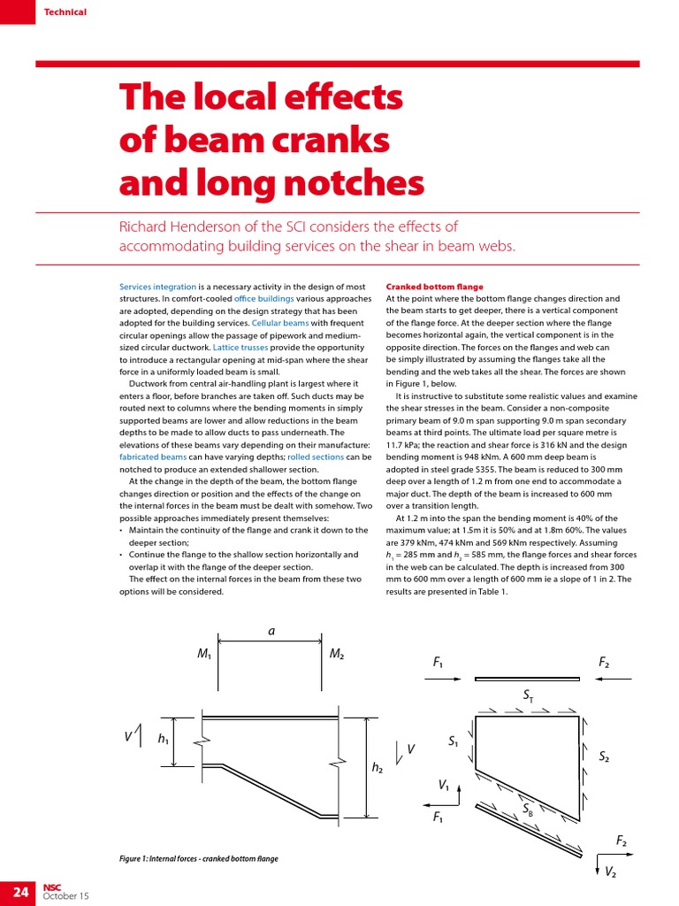 Notches and Stiffeners | PDF | Beam (Structure) | Bending