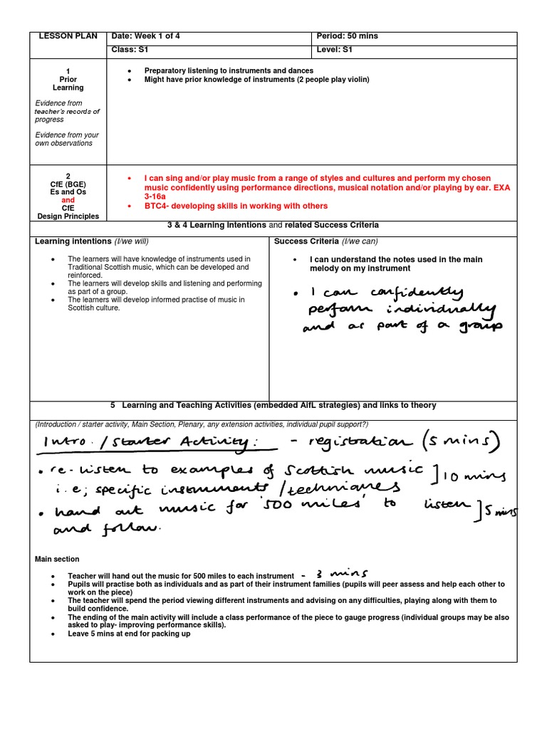 Evidence From Teacher's Records of Progress Evidence From Your Own ...