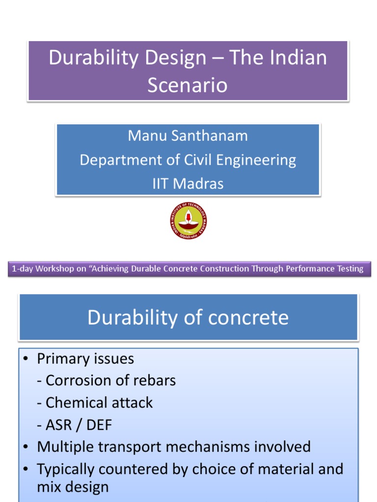 Durability Design PDF | PDF | Fly Ash | Concrete