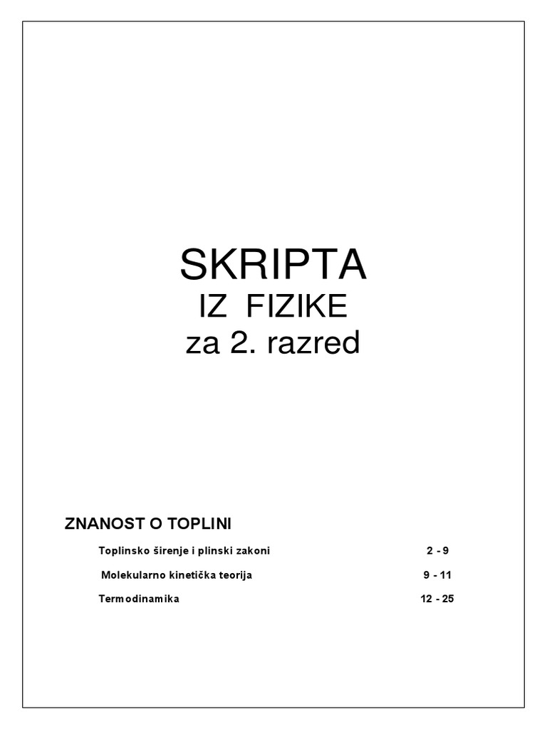 Toplina | PDF