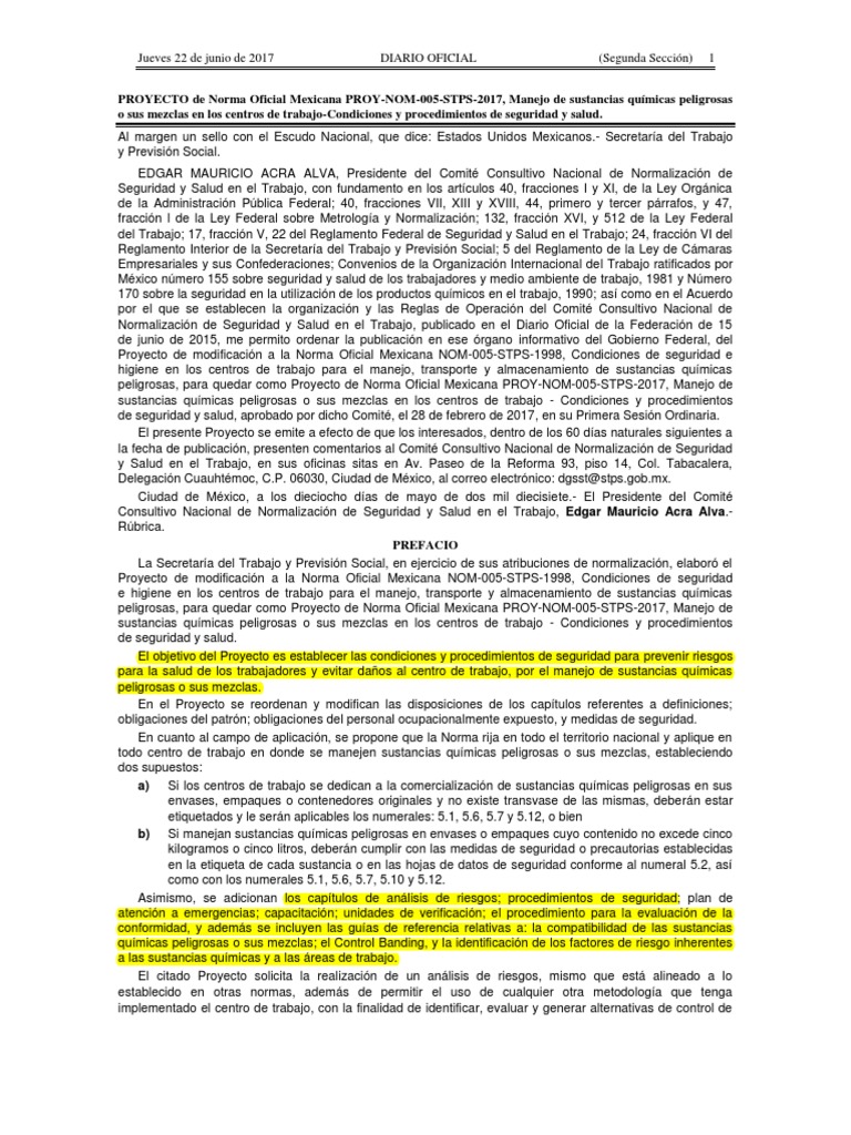 Nom 005 STPS 1998 | PDF | México | Primeros auxilios