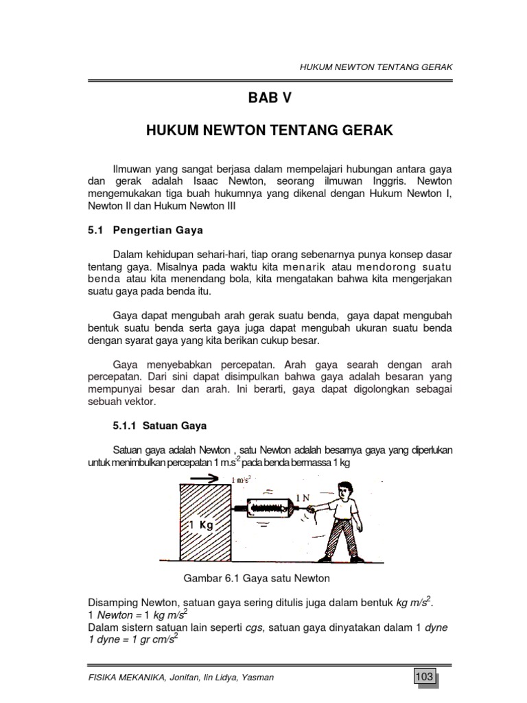 Bab 5 - Hukum Newton | PDF