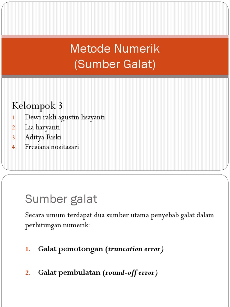 Metode Numerik Tugas Pdf