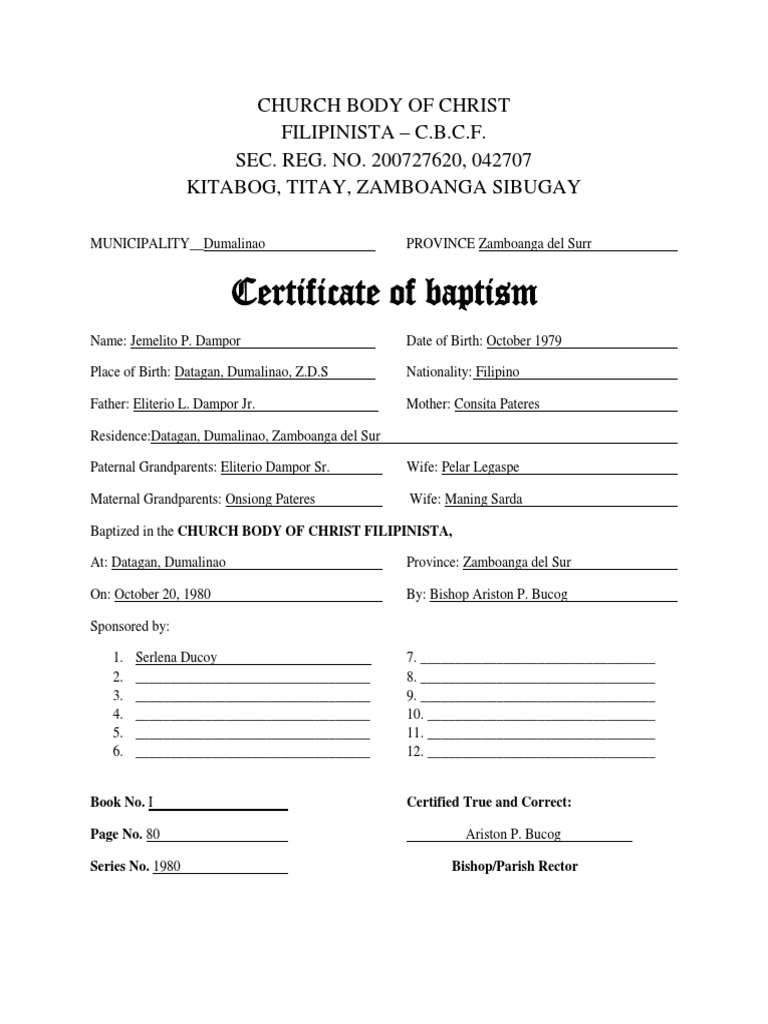 Church Body of Christ | Download Free PDF | Baptism | Christian Movements