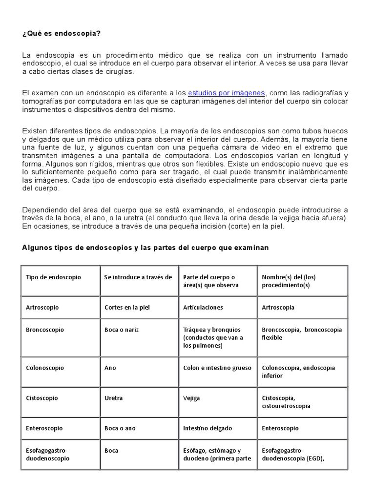 Qué Es Endos | PDF | Biopsia | Endoscopia