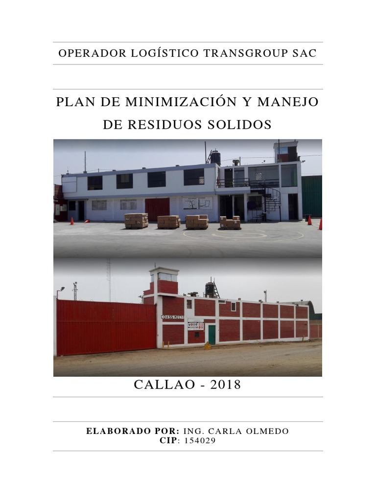 OPERADOR LOGÍSTICO TRANSGROUP SAC - Final | PDF | Vertedero | Residuos