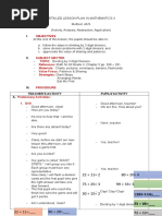 Detailed Lesson Plan Division | PDF | Division (Mathematics) | Arithmetic
