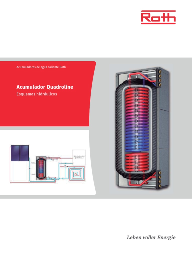 Libro Esquemas Roth Quadroline | PDF | Energía solar | Caldera