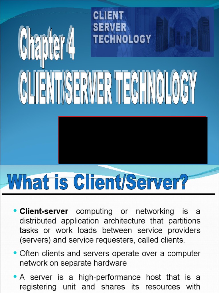 04 Client Servertechnology Basic | PDF | Client–Server Model | Osi Model