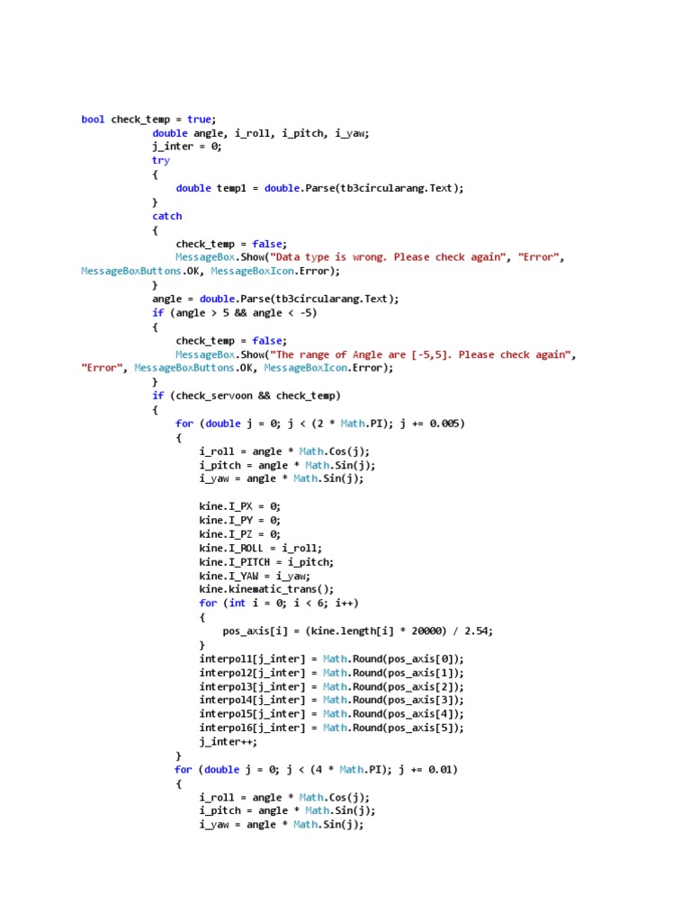 Bool True Double Try Double Double Catch False: Messagebox Messageboxbuttons Messageboxicon ...