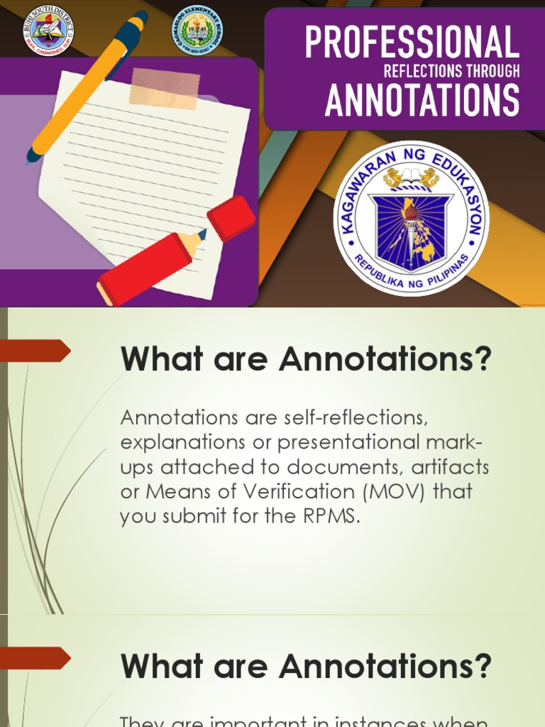 5. RPMS Annotations | Educational Psychology | Education Theory