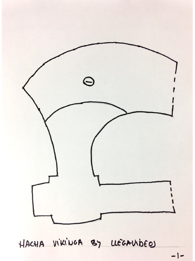 Plantilla Hacha Vikinga by LlegaVideos