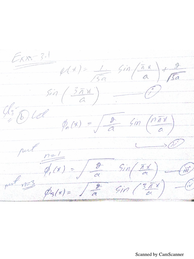 Quantum Mechanics Zettli Chap 2, 3 Exercise Solution | PDF Quantum Mechanics Zettli Chap 2, 3 Exercise Solution | PDF