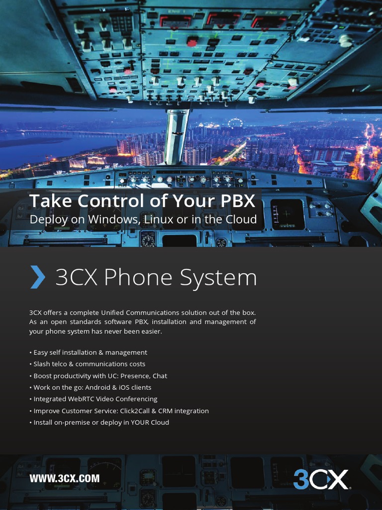 3CX Phone System: Take Control of Your PBX | Download Free PDF | Mobile ...