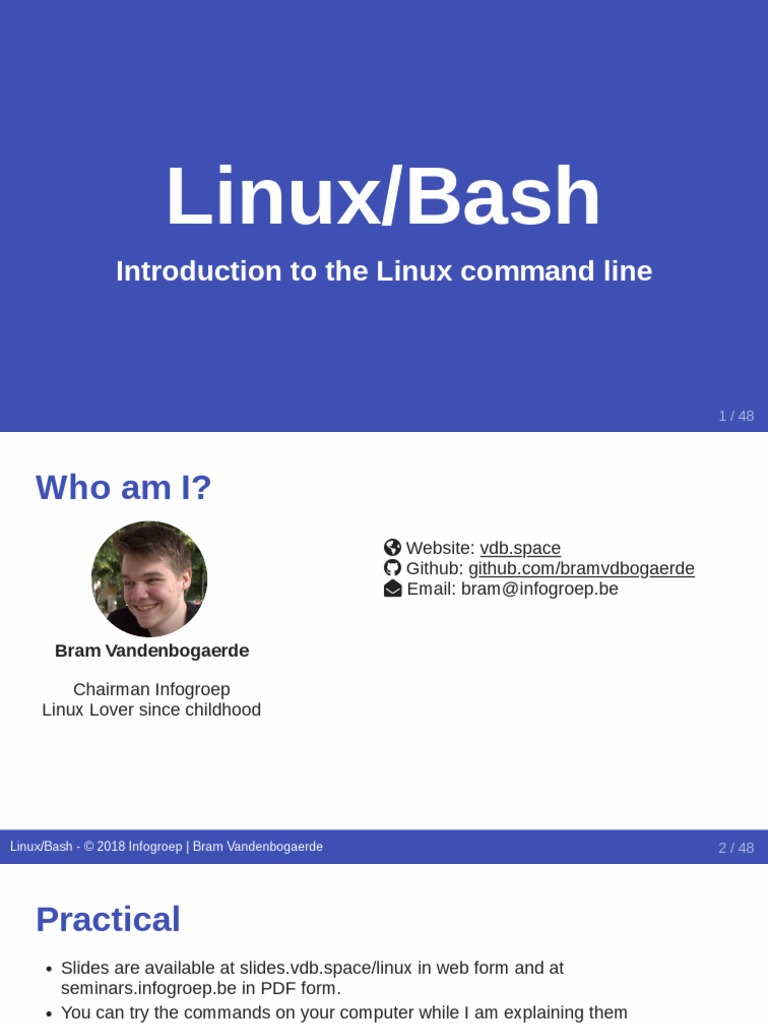 Workshop Linux Pdf Linux Command Line Interface