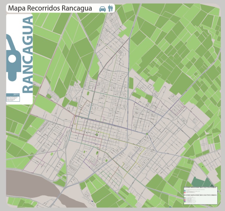 Mapa Transporte Rancagua Colectivos Noviembre2018 | PDF