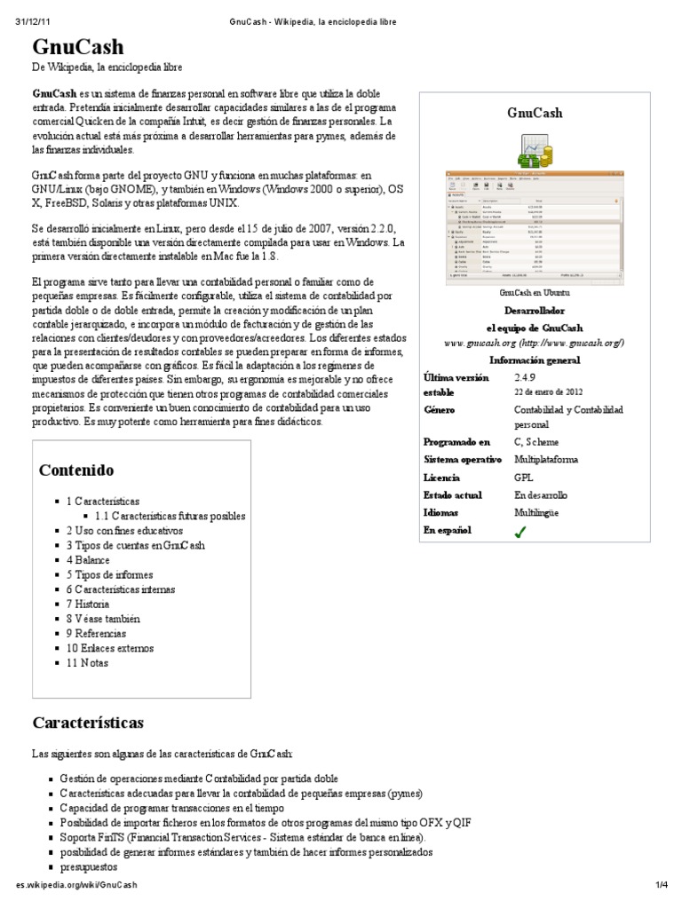 Manual GnuCash PDF | PDF | Software libre | Contenido libre