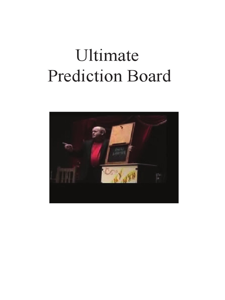 Ultimate Prediction Board | PDF