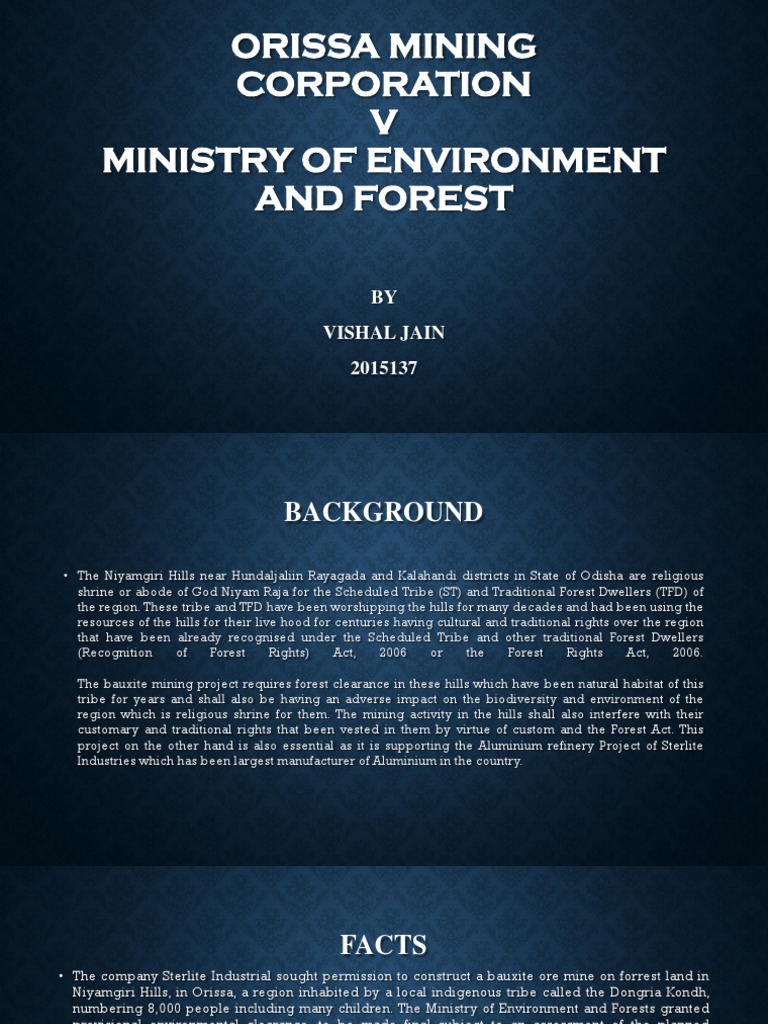 Orissa Mining Corporation v. MOEF | PDF | Government Information ...