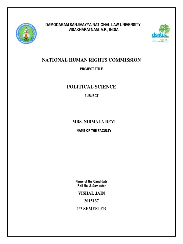 National Human Rights Commission | PDF | Human Rights | Non ...