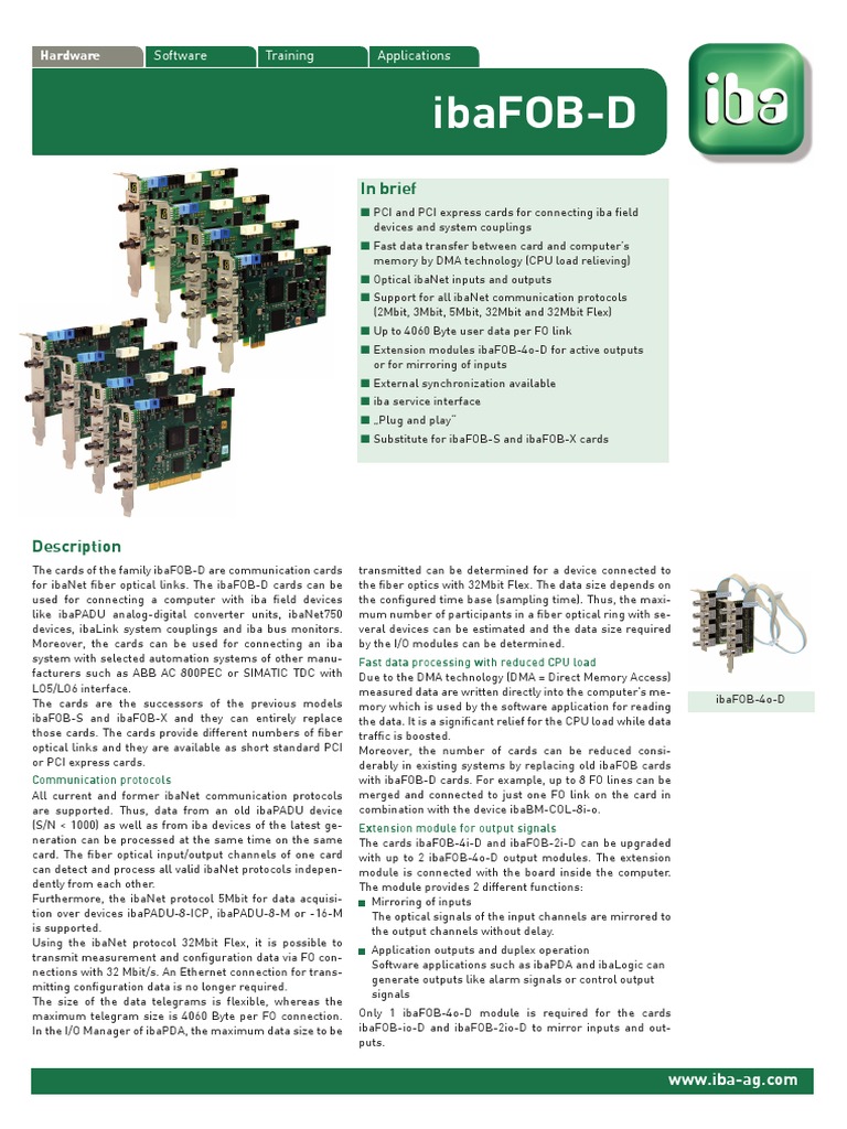 Ibafob-D: in Brief | Download Free PDF | Input/Output | Computer ...