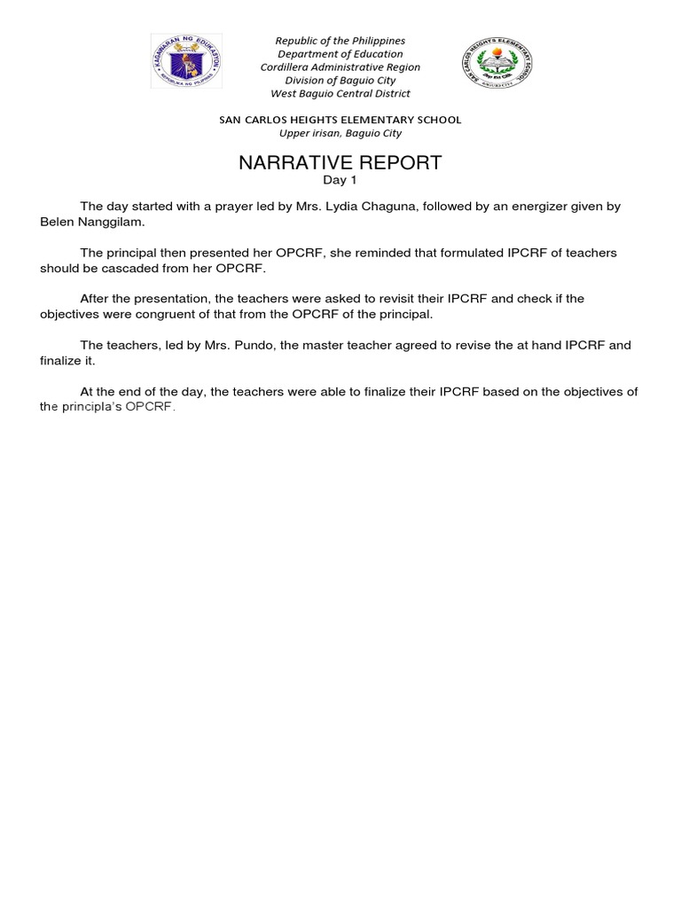 Narrative Day 4 | PDF | Teachers | Behaviorism