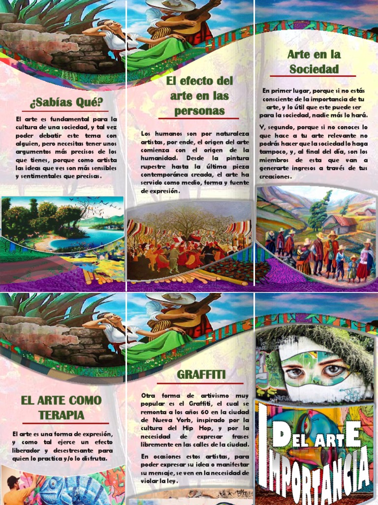 Triptico de Importancia Del Arte 3 | PDF